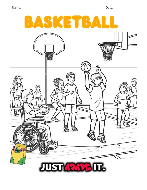 DIY Bleacher Basketball Nets for Adapted PE Programs | Just Adapt It.